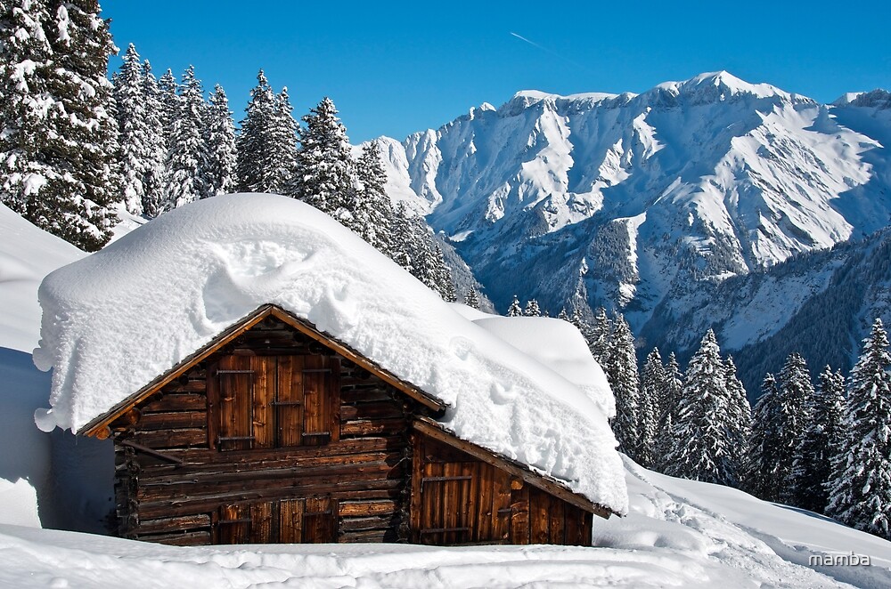 "Alpine Barn" by mamba | Redbubble