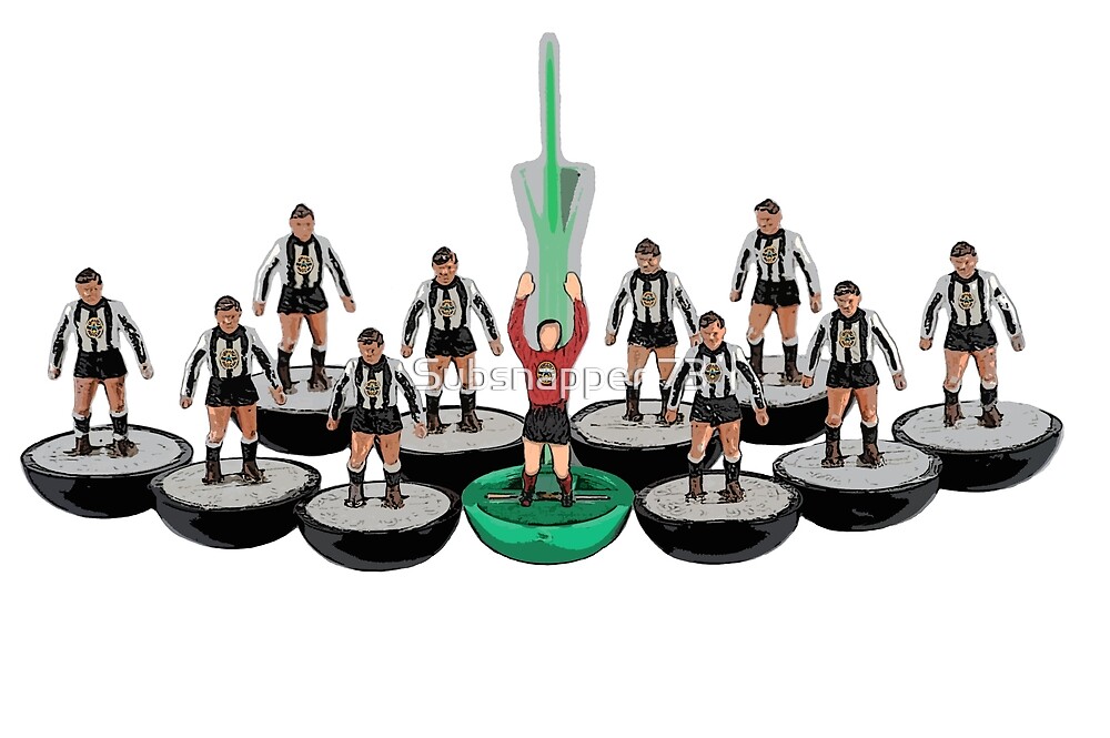 "Classic Newcastle subbuteo team design" by Subsnapper 73 | Redbubble