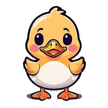 "Chibi baby Duck" Sticker for Sale by MenanderShop | Redbubble