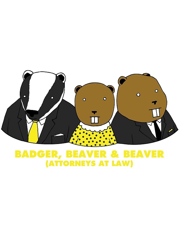 "Badger, Beaver and Beaver" by kevsamp | Redbubble
