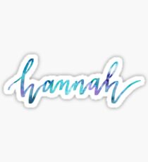 Hannah Name Stickers | Redbubble