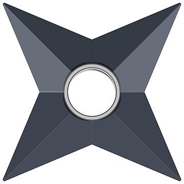 "Anime Ninja Shuriken" Sticker for Sale by ICsIcons | Redbubble