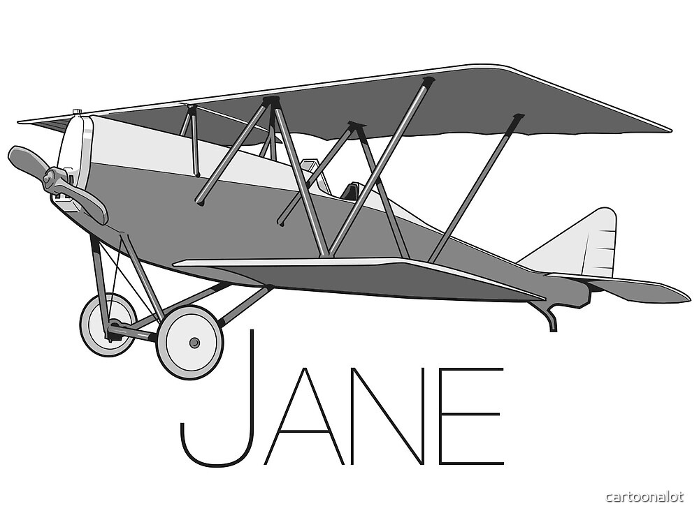 "Plane Jane" by cartoonalot | Redbubble