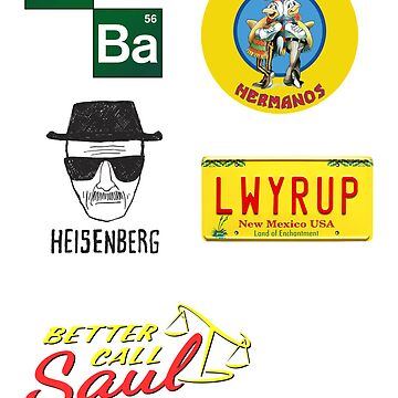 "Breaking Bad/ Better Call Saul Sticker Pack" Sticker for Sale by ...
