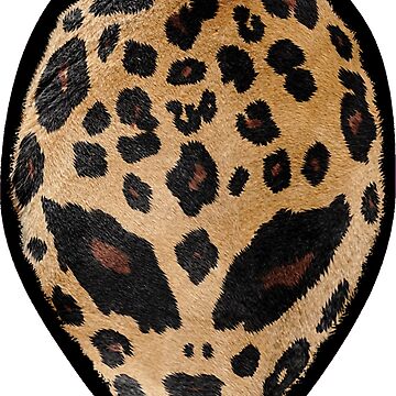 "Realistic fur, leopard print alien face!" Sticker for Sale by ...