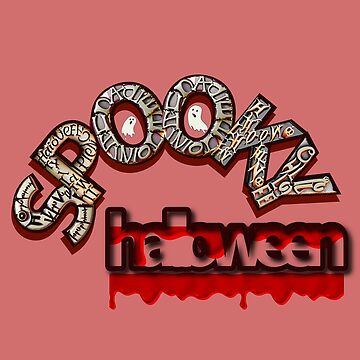 "Spooky Halloween of red" Sticker for Sale by andraseo | Redbubble