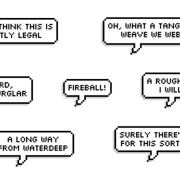 "Gale Quote Pack" Sticker for Sale by chaostranquil | Redbubble