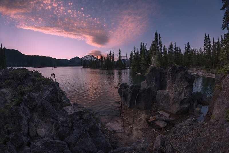 "Sparks Lake Sunset, Oregon" by mattmacpherson | Redbubble