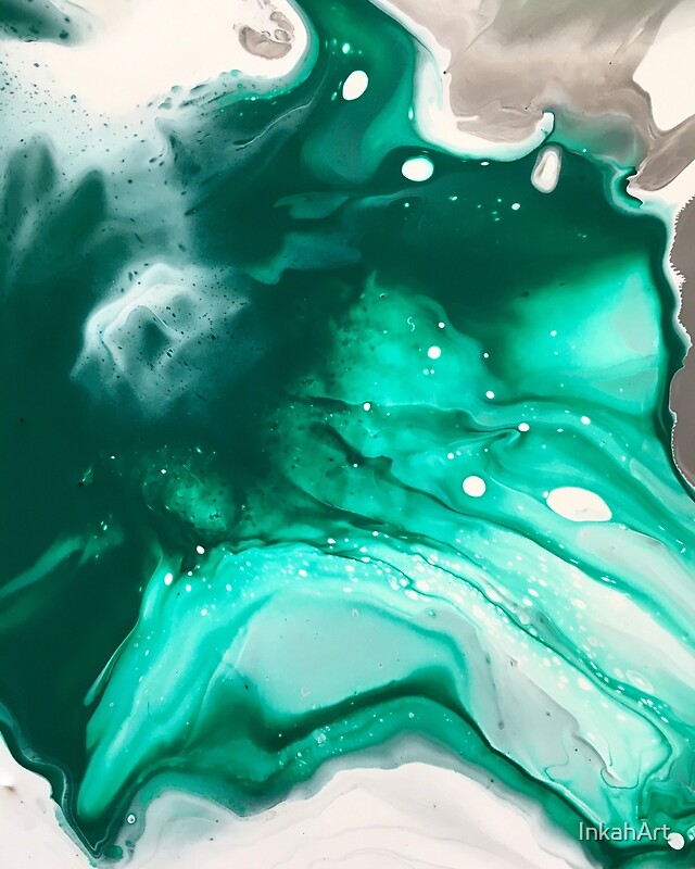 "Emerald splash" by InkahArt | Redbubble