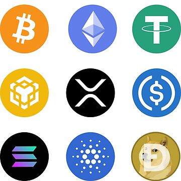 "cryptocurrency sticker pack CRYPTO digital money - bitcoin ethereum ...