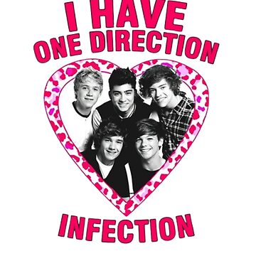 "I have one direction infection" Sticker for Sale by thislela | Redbubble