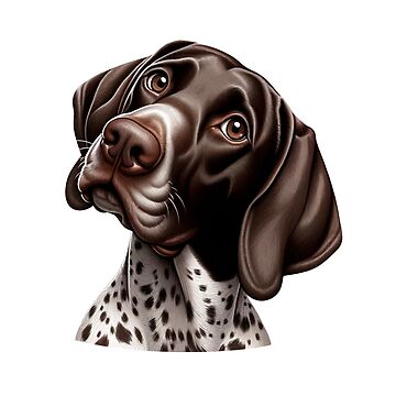 "Cute GSP dog sticker" Sticker for Sale by popall theshells | Redbubble
