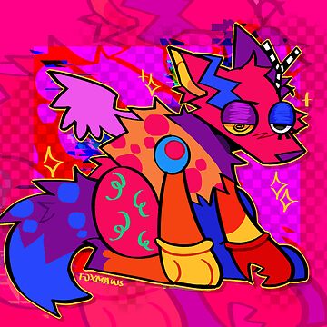 "Zooble fox-ified ???" Sticker for Sale by ClawedClown | Redbubble