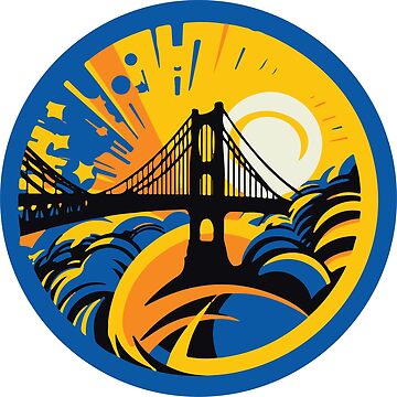"Golden State Basketball Logo" Sticker for Sale by konchelle | Redbubble