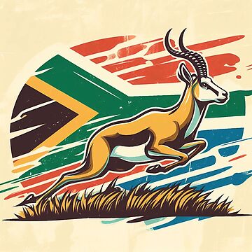 "Springbok Rugby South Africa Flag" Sticker for Sale by maximinano100k ...