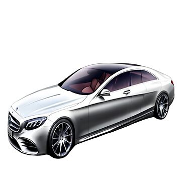 "Simple | Mercedes S-class | Graphical" Sticker for Sale by CARSOOTH ...