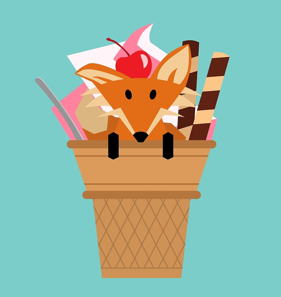"Fox Cone" by andiegyanko | Redbubble