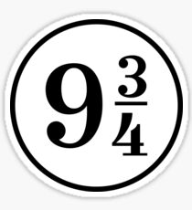 Platform 9 3 4 Stickers | Redbubble
