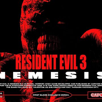 "RESIDENT EVIL 3: NEMESIS v2" Sticker by First-Blood | Redbubble
