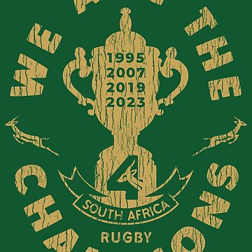 "Simply Saffa - We Are The Champions 2023 - Springbok Rugby - Gold ...