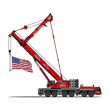 "Mobile Crane 30" Sticker for Sale by Heavy Machinery | Redbubble