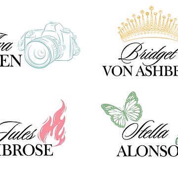 "Twisted Series Set II The Girls" Sticker for Sale by DalilahMeadows ...