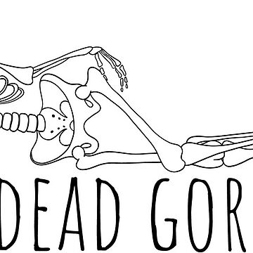 "Drop Dead Gorgeous! - Simple Skeleton and Text Design" Sticker for ...