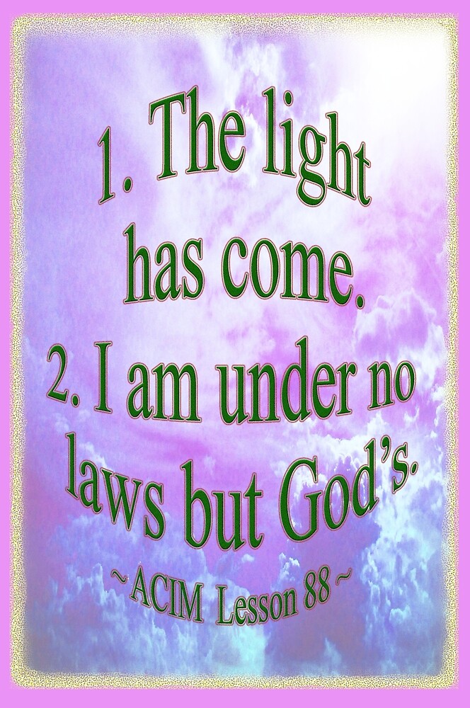 "ACIM - Lesson 88 - Review II" by ACIM-LOVE | Redbubble