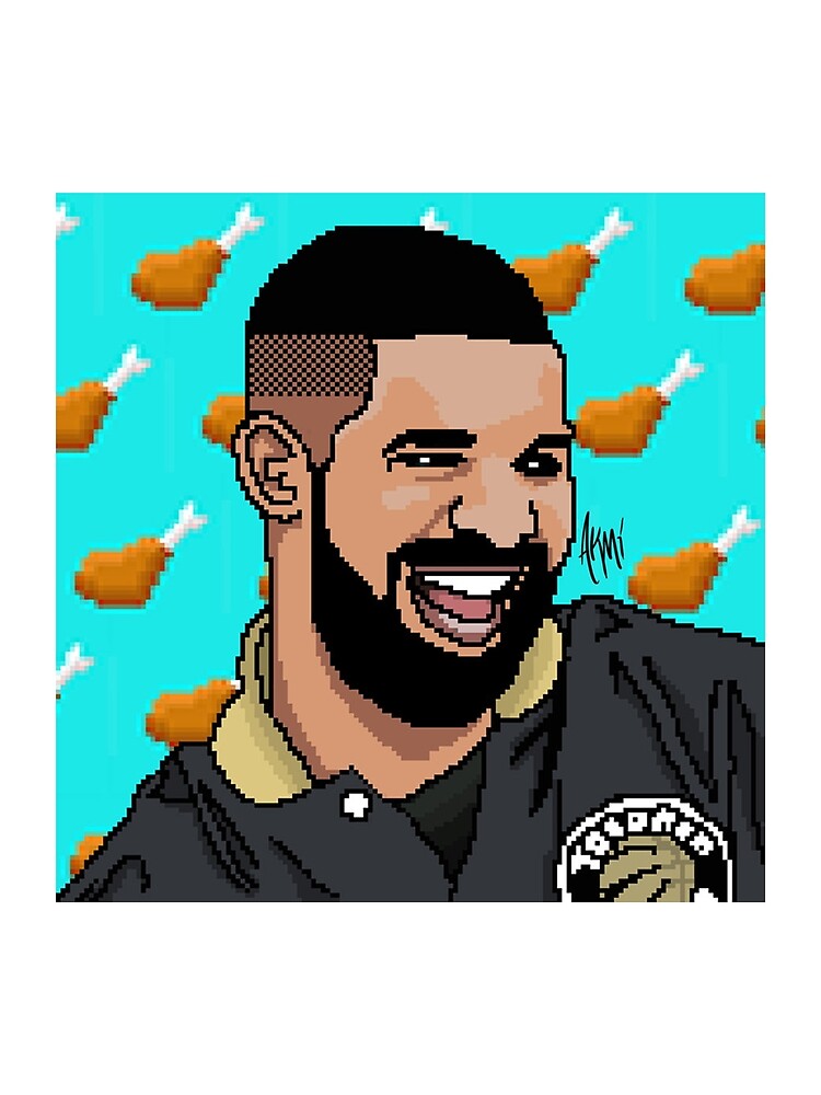 "Drake Chicken pixel art " Scarf by RapSentacion | Redbubble