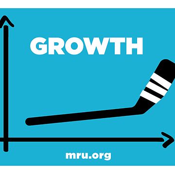 "MRU Hockey Stick of Growth" Sticker for Sale by Marginal Revolution ...