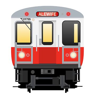 "MBTA Red Line UTDC 1700 Train" Sticker for Sale by LeonTransit | Redbubble
