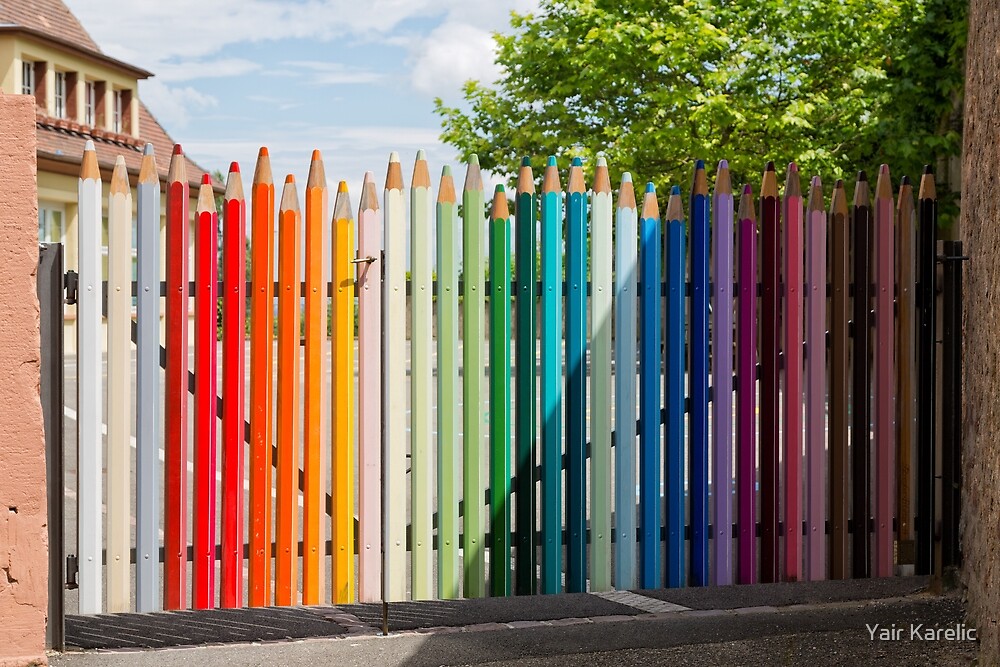 "Pencils Gate" by Yair Karelic | Redbubble