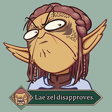 "Lae'zel Disapproves" Sticker for Sale by souzouinc | Redbubble