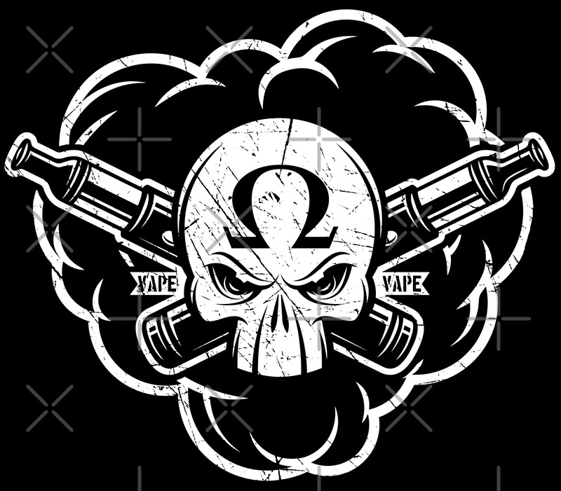 "Vape Skull - Vaper Vaping Steamer Steam Ohm Coil" by anziehend | Redbubble