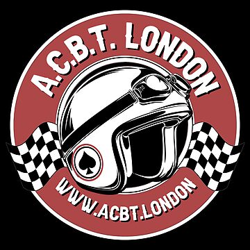 "ACBT London Classic helmet" Sticker for Sale by ACBTLondon | Redbubble