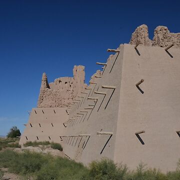 "Mud Brick Fort Uzbekistan" Sticker for Sale by Malcolm Snook | Redbubble