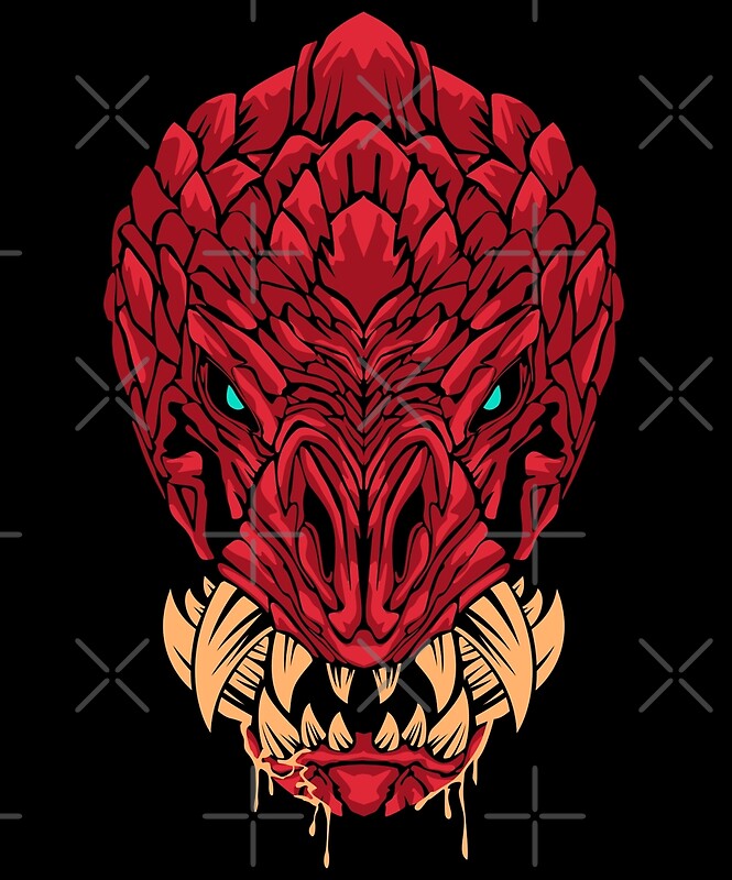 "Odogaron head" by Dan Dee | Redbubble