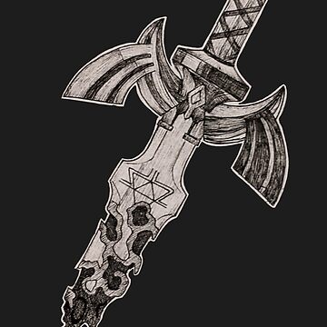 "Decayed Master Sword" Sticker for Sale by eyerobertson | Redbubble
