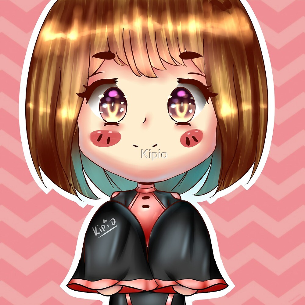 "Chibi Uraraka Ochako" by Kipio | Redbubble