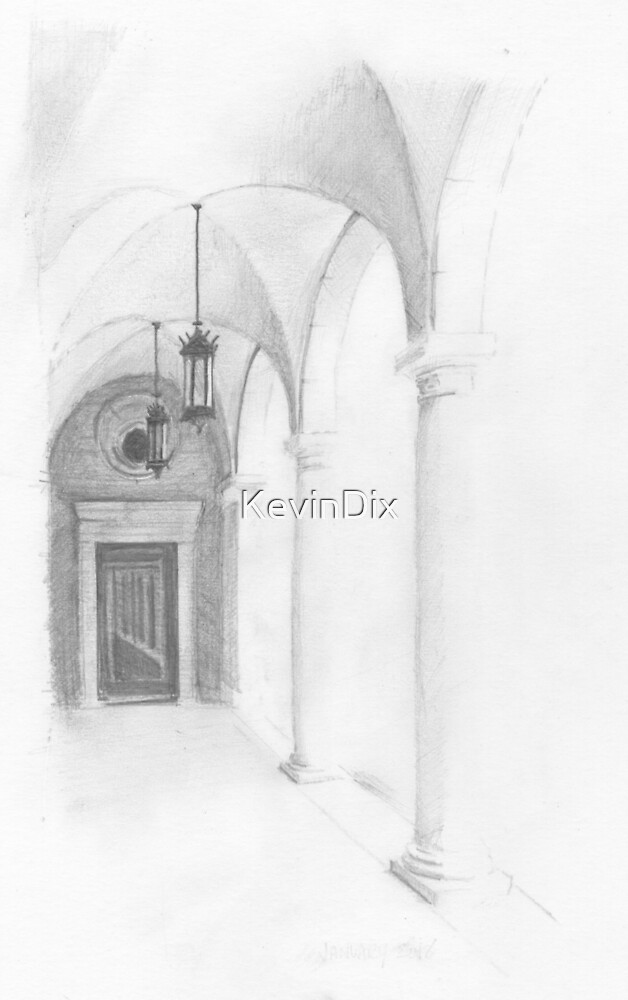 "Boston Public Library Drawing" by KevinDix | Redbubble