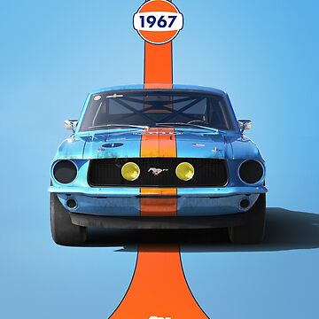 "Mustang Race Car" Poster for Sale by Jamie Bray | Redbubble