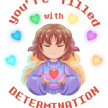 "Frisk- Determination (Undertale)" Sticker for Sale by lennenart ...