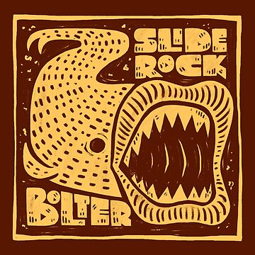 "Slide Rock Bolter Cryptid Woodcut Print Colorado Rocky Mountains ...