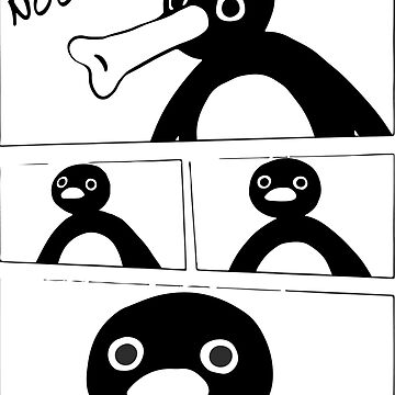 "Pingu horror looking" Sticker for Sale by Stoic Treasures ⭐⭐⭐⭐⭐ ...