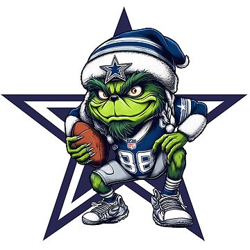 "Dallas Cowboys Grinch Football Player" Sticker for Sale by dspayne1 ...