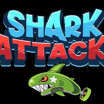 "Shark Attack Torpedo " Sticker for Sale by myartg1 | Redbubble
