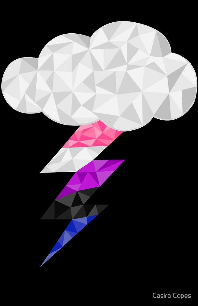 "Gender Fluid Storm Cloud" by Casira Copes | Redbubble