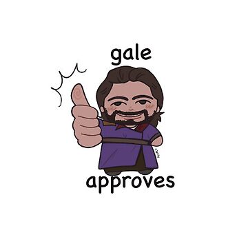 "Gale Approves" Sticker for Sale by n3ptily | Redbubble