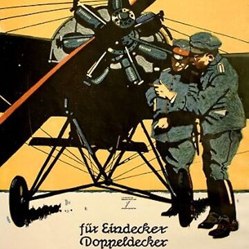 "WW1 German rotary engine manufacturer poster" Sticker for Sale by ...