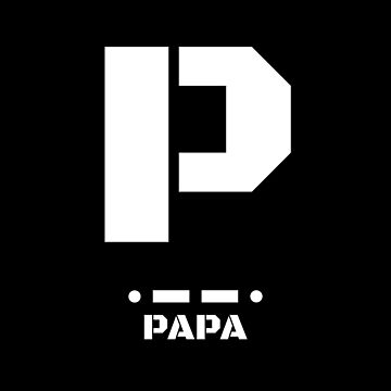 "Letter P(Papa) Morse Code NATO Phonetic Alphabet" Sticker for Sale by ...